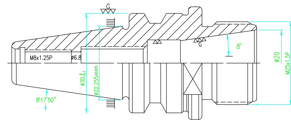 ISO20 M8 PULL STUD RETENTION KNOB FOR SWISS AND HAAS MACHINE - icarbide